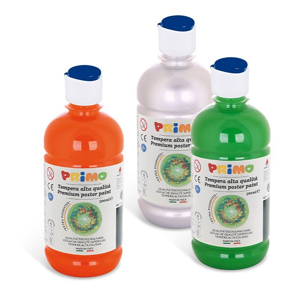 Primo Ready-Mix Poster Paint with Flow Control Cap - 500ml, Smooth ...